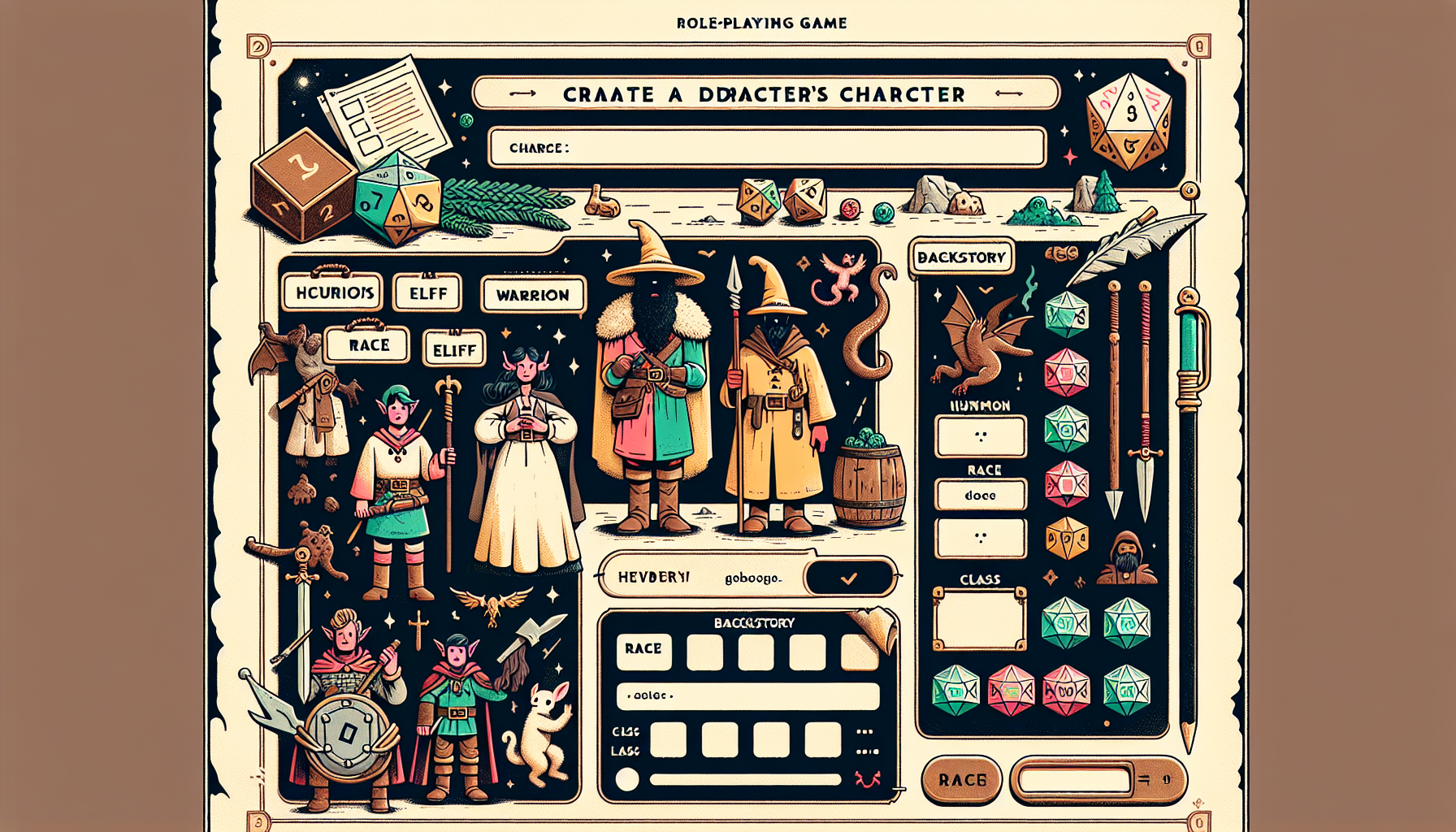 Creating a Memorable D&D Character: Backstory, Race & Class Selection ...
